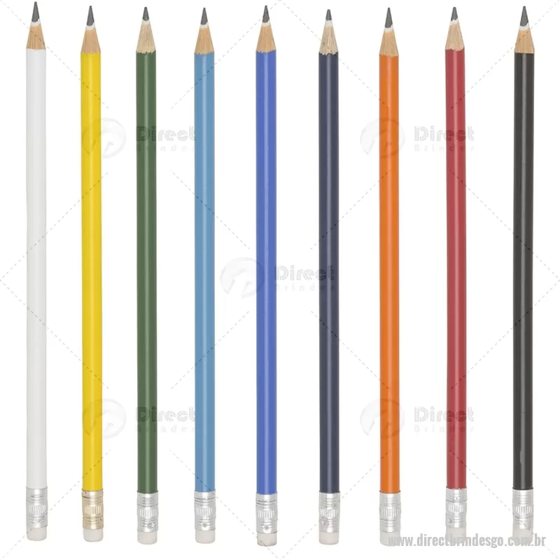 Lápis Com Borracha Personalizado - DRTGOLP001 - Lápis - Goiás GO